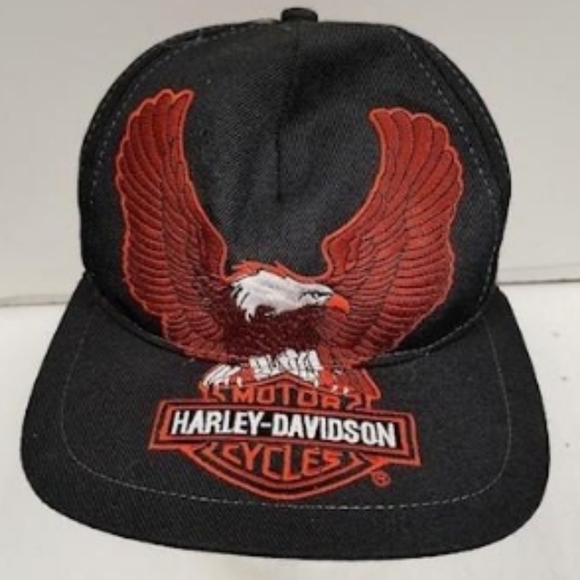 Harley-Davidson | Accessories | Vintage Harley Davidson Eagle Snapback ...